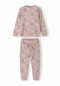 MINOTI VELOUR LONG SLEEVE SET - Pyjama - pink/rose - ZALANDO.FR