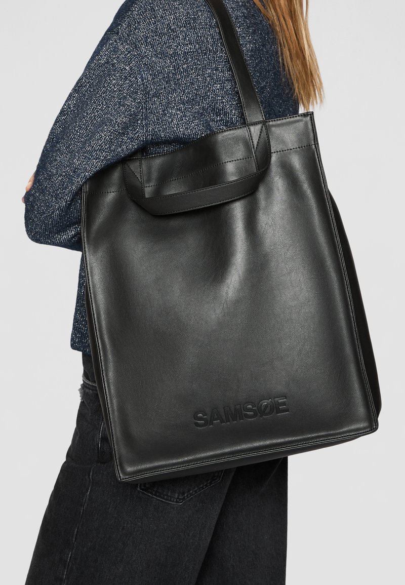Samsøe Samsøe SALUCCA TOTE BAG UNISEX - Tote bag - black - Zalando.co.uk