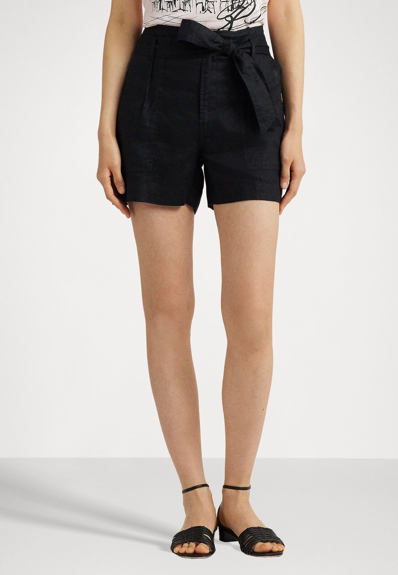Lauren Ralph Lauren DAVIANA FLAT FRONT - Shorts - black - Zalando.co.uk