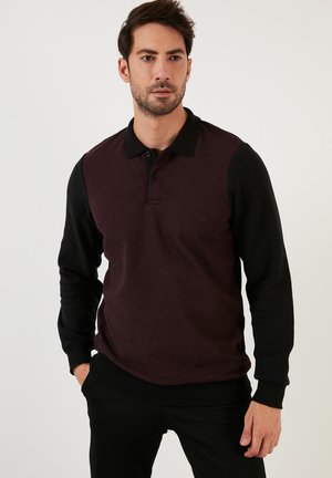 Buratti REGULAR FIT - Fleece trui - bordeaux/bordeauxrood - Zalando.nl
