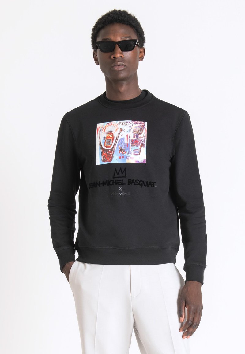 Antony Morato REGULAR FIT WITH BASQUIAT - Sudadera - black/negro ...