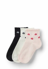 Tezenis 3 PACK - Chaussettes - - 677y - fiori avorio blu rosa/bleu ...