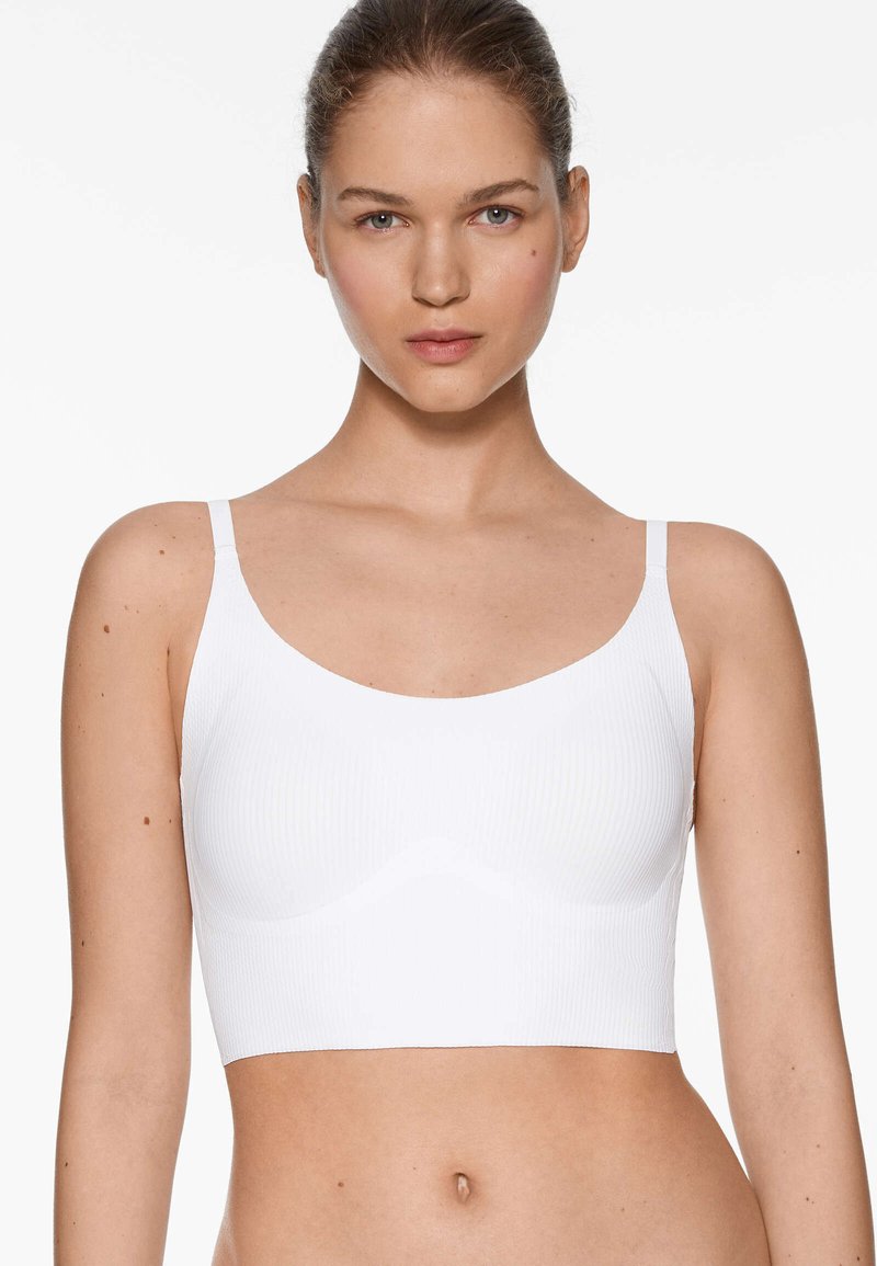 OYSHO INVISIBLE MICRO - Bustier - white - Zalando.ie