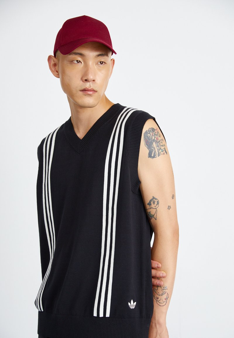 adidas Originals HACK VEST - Striktrøje - black/sort - Zalando.dk