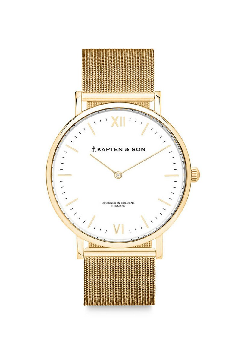 Kapten & Son CAMPUS SMALL - Ure - gold coloured white/guldfarvet ...
