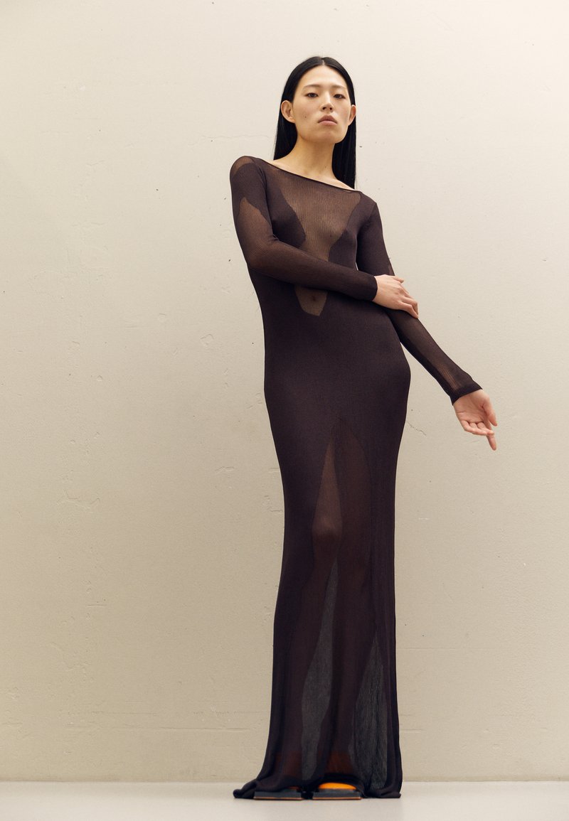 032c VISIBILITY DRESS - Maxikleid - brown/braun - Zalando.de