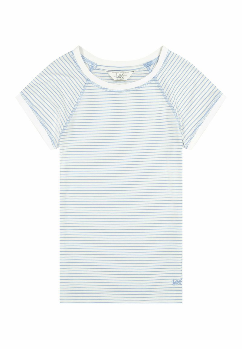 Lee SHORT SLEEVE TEE SLIM FIT - T-shirts print - halogen stripe/blå ...