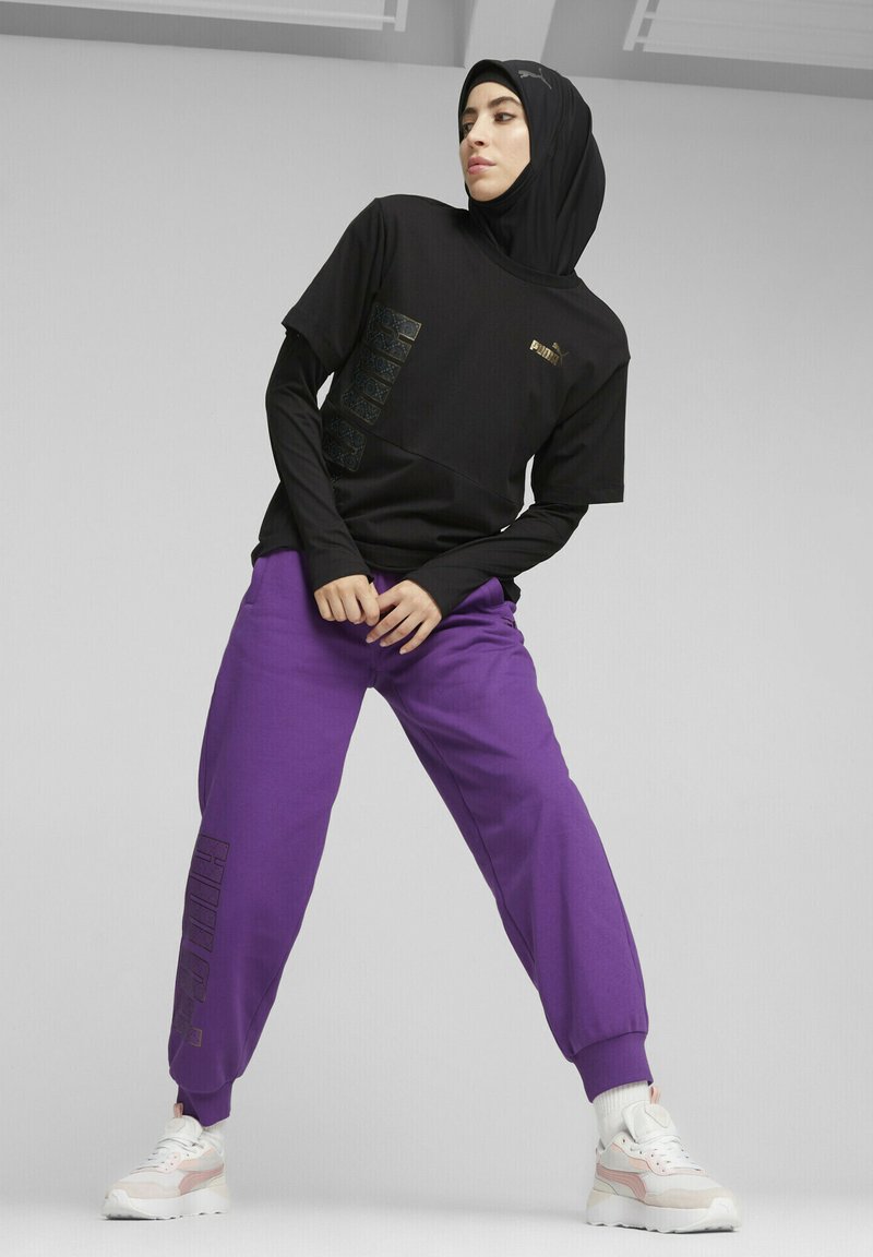 Puma POWER LOGO LOVE - T-Shirt print - black/schwarz - Zalando.at