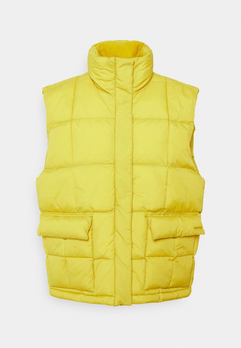 Levi's® ROMY PUFFER VEST - Waistcoat - warm olive/yellow - Zalando.de