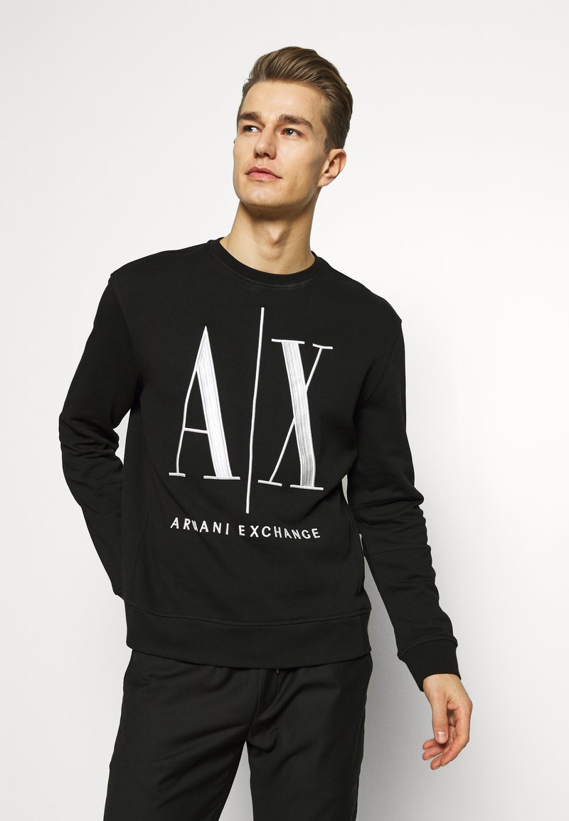 Armani Exchange Sweater - black/zwart - Zalando.nl