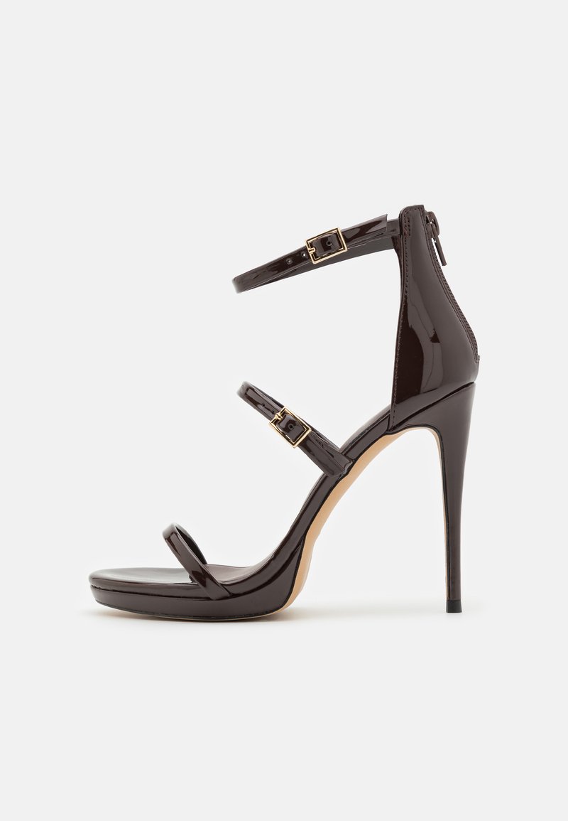 ALDO LEVISSA - Sandales à plateforme - dark brown/marron foncé - ZALANDO.FR