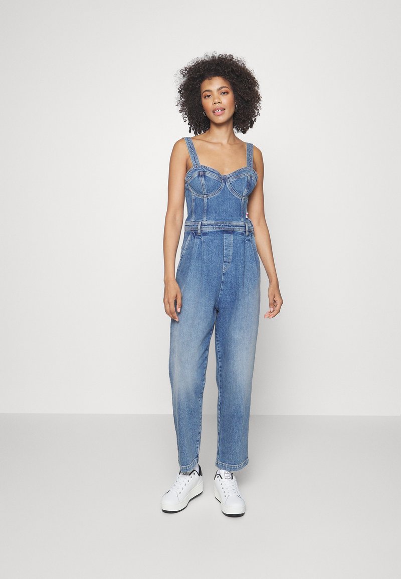 Tommy Jeans BUSTIER - Mono - blue denim - Zalando.es