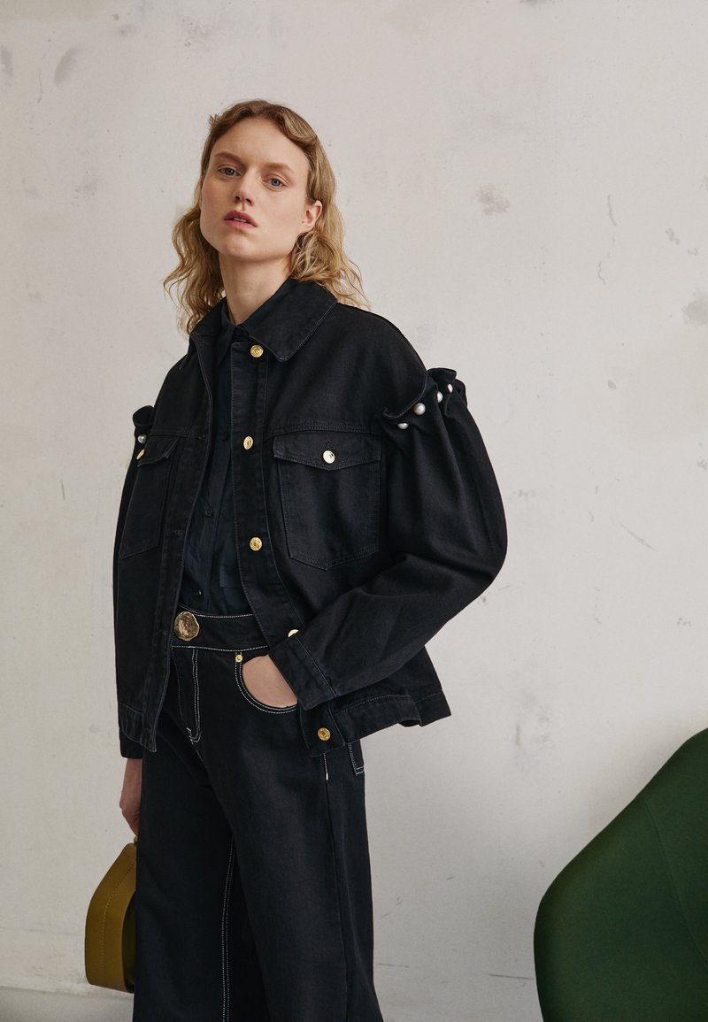 Mother of Pearl JACKET WITH SLEEVE - Denim jacket - black - Zalando.ie