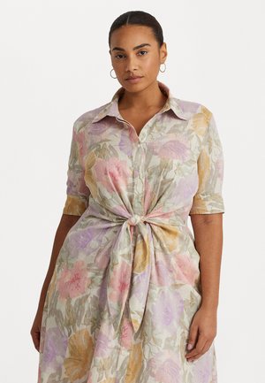 Lauren Ralph Lauren Woman ELMAND SHORT SLEEVE DAY DRESS - Freizeitkleid - cream/mehrfarbig ...