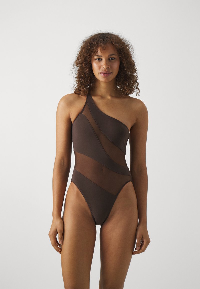 Norma Kamali MIO - Badeanzug - chocolate/braun - Zalando.de