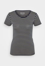 BDG Urban Outfitters STRIPE RUSS BABY TEE - T-Shirt print - navy ...