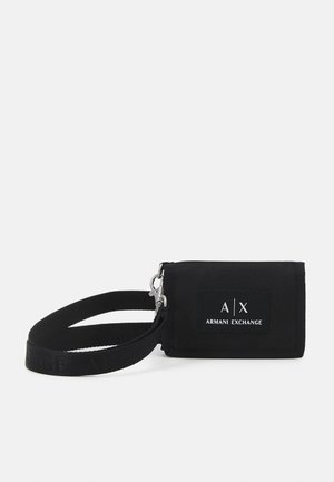 EA7 Emporio Armani TRAIN ZIP AROUND WALLET UNISEX - Geldbörse - black/white logo/schwarz ...