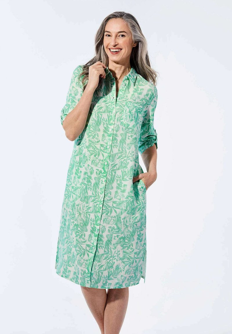 GOLDNER Shirt dress - green - Zalando