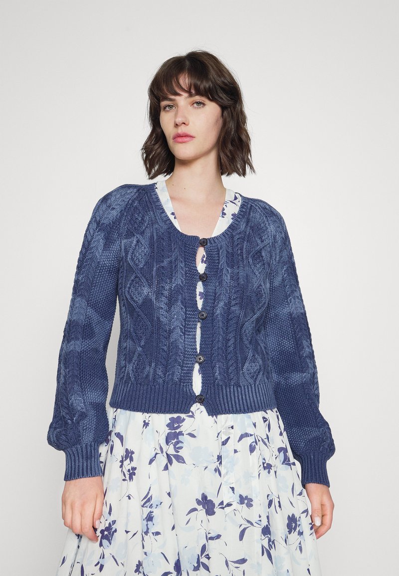 Polo Ralph Lauren Aran Cardi Long Sleeve Cardigan Blue Zalando De