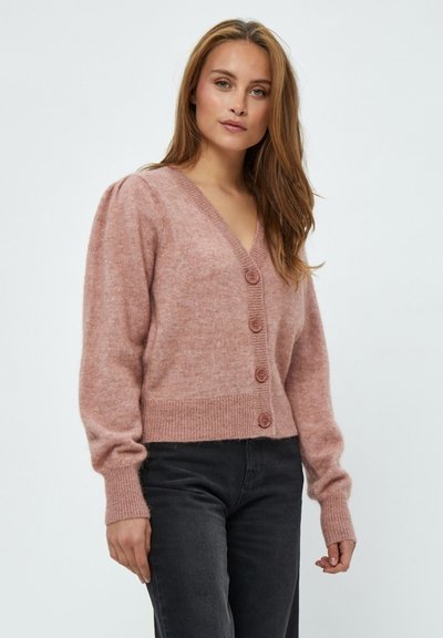 Fransa FRFECARDI - Strickjacke - ash rose/rot - Zalando.ch