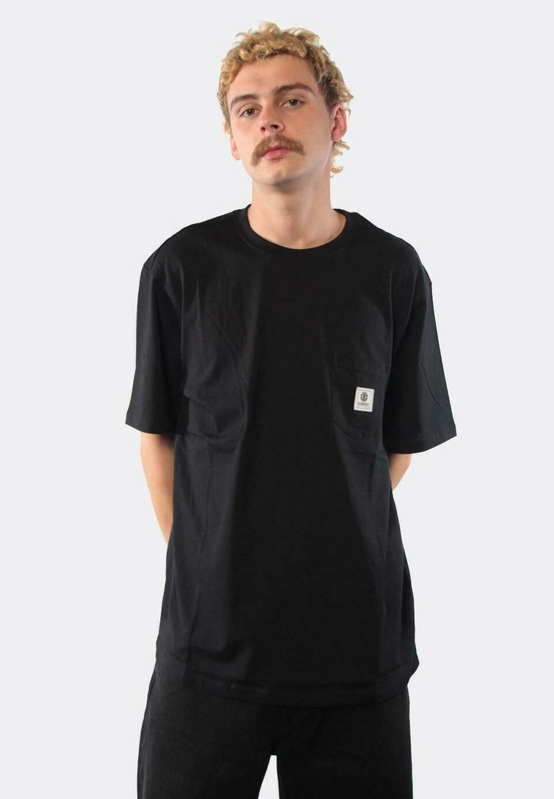Element Basic T-shirt - flint black/black - Zalando.co.uk