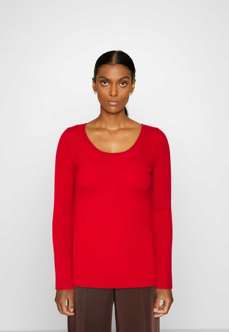 Anna Field BUTTON DETAIL - Jersey de punto - red/rojo - Zalando.es