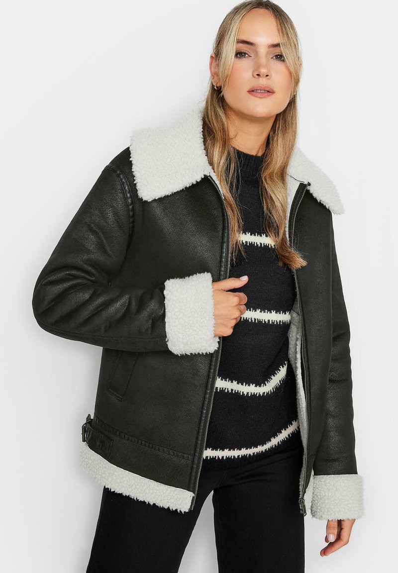 Long Tall Sally BORG AVIATOR - Veste en similicuir - black/noir ...