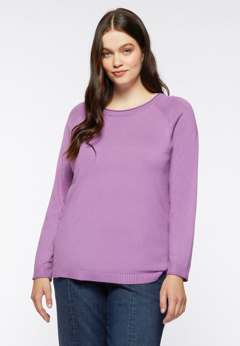 Fiorella Rubino BÁSICO CON ESCOTE DE BARCO - Strickpullover - viola ...