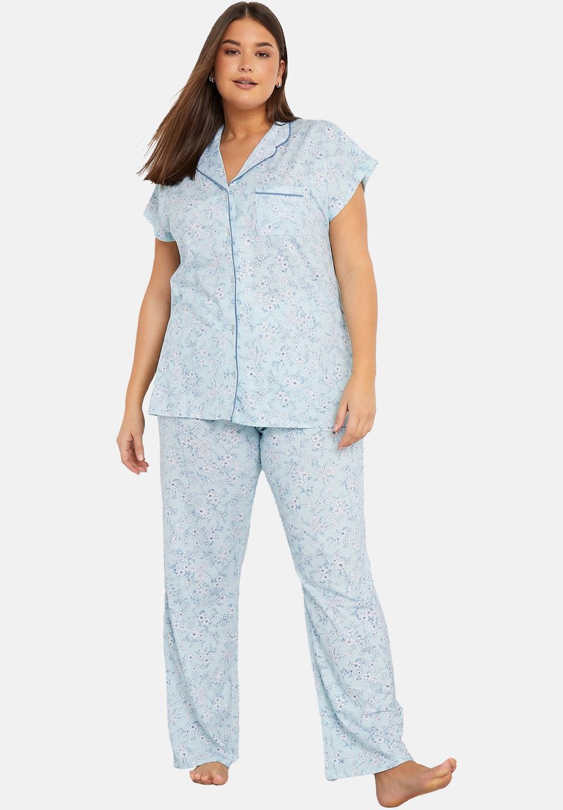 Long Tall Sally FLORAL PRINT SET - Pyjama - blue/bleu clair - ZALANDO.FR