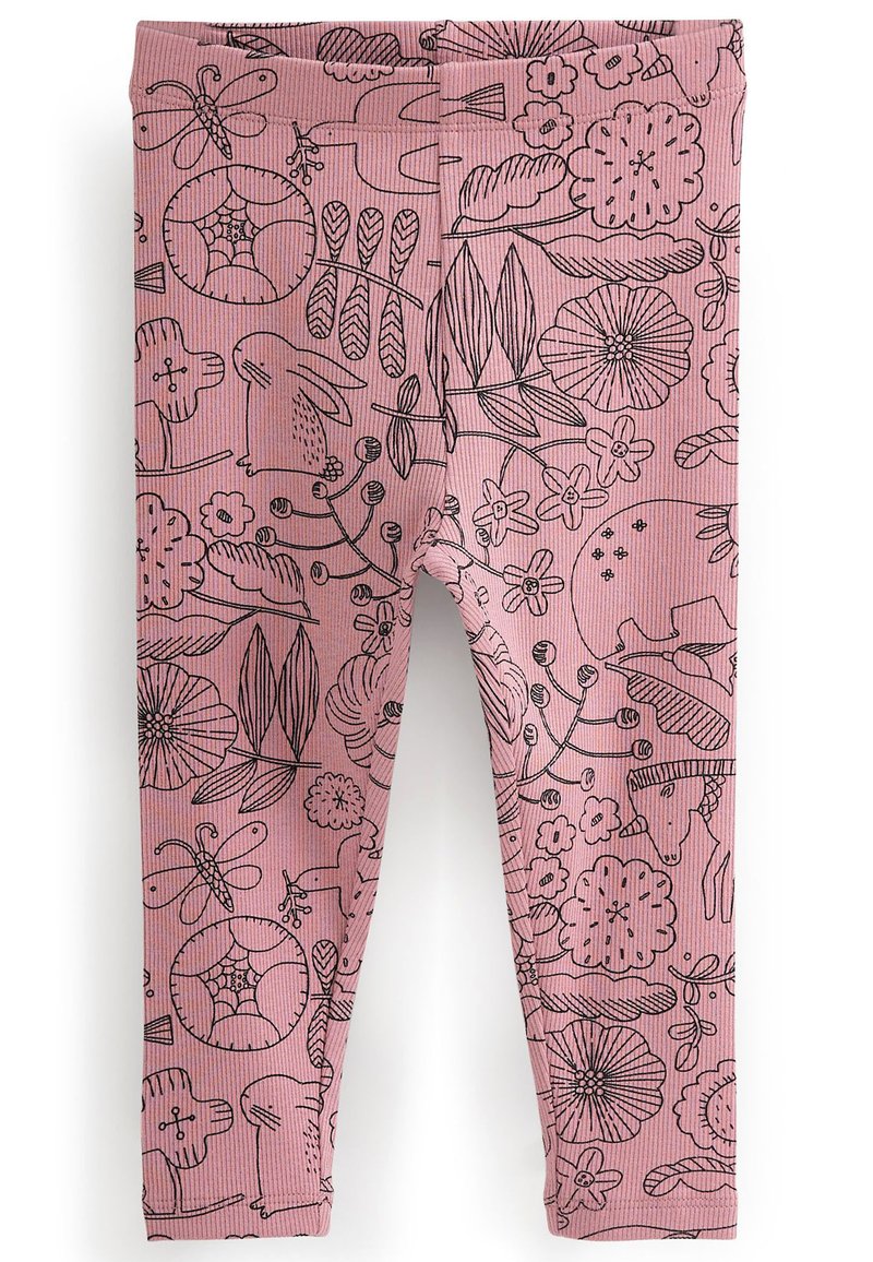 Next Legíny - pink mono floral/růžová - Zalando.cz