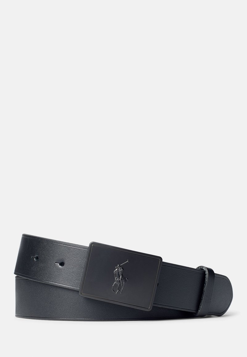 Polo Ralph Lauren PLAQUE CASUAL MEDIUM - Riem - black/matte black/zwart ...