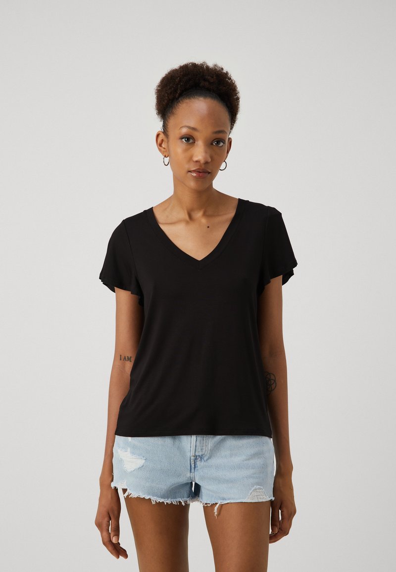 GAP LUXE FLUTTER - T-Shirt basic - true black/schwarz - Zalando.ch