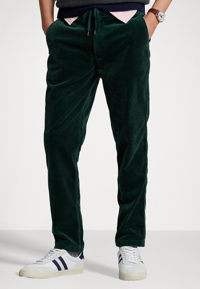 Polo Ralph Lauren PREPSTER FLAT PANT - Trousers - college green/green ...