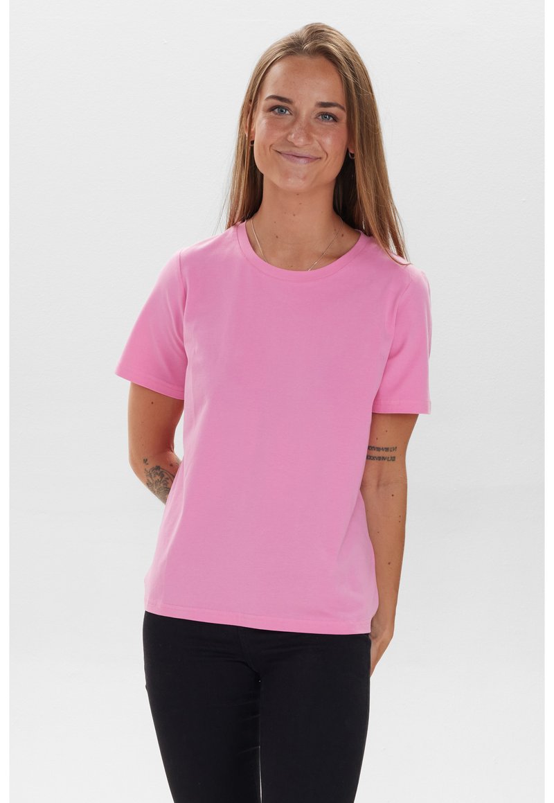 Simply Copenhagen SIMMOUNTY - T-Shirt basic - begonia pink/pink ...