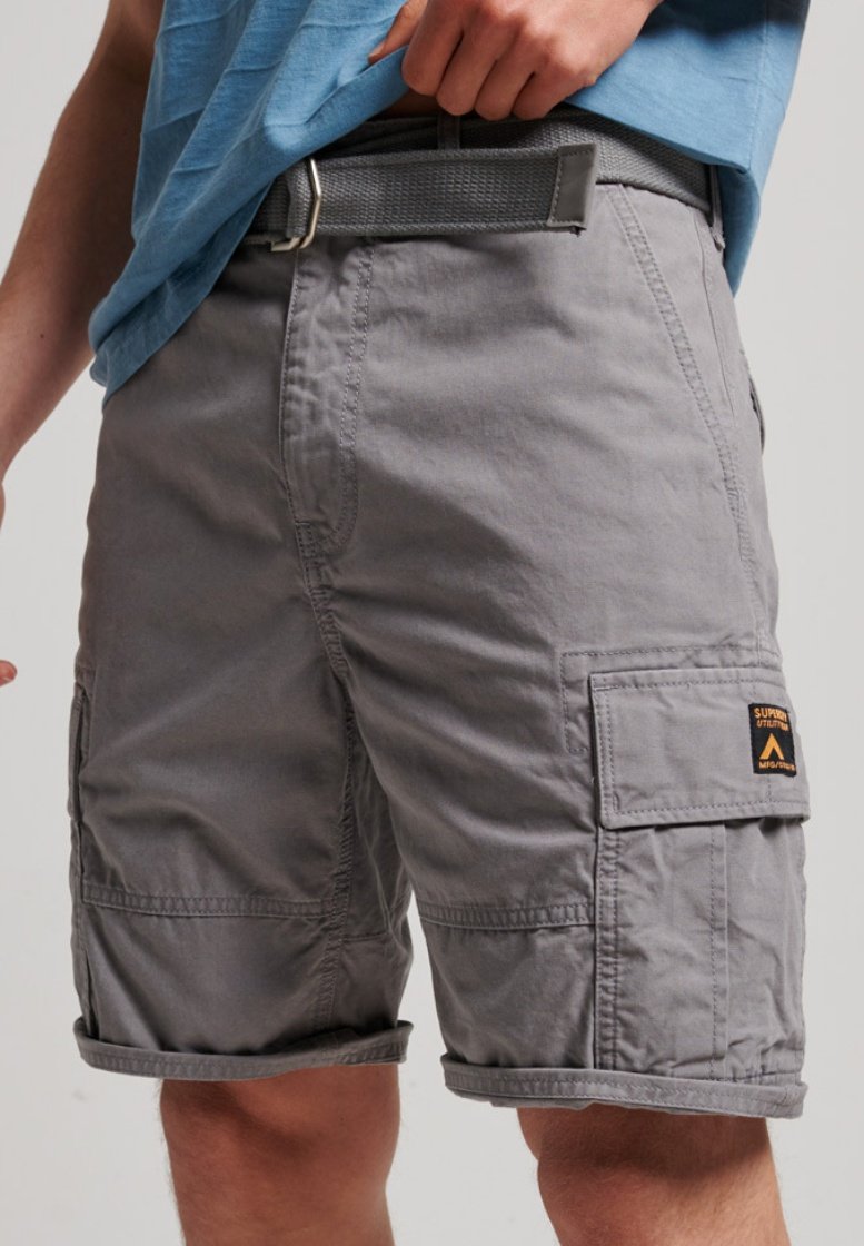 Superdry HEAVY - Shorts - naval grey/grigio - Zalando.it