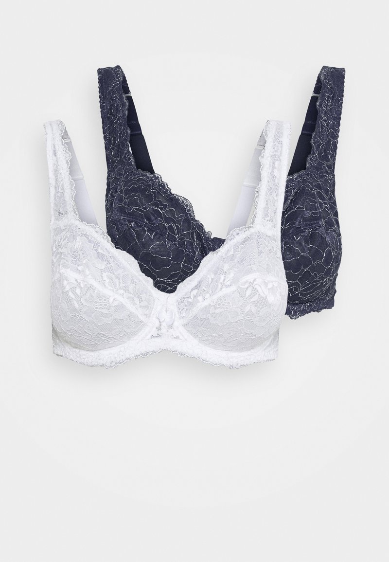 LASCANA WIRE BRA 2 PACK - Underwired bra - anthracite/white/anthracite ...