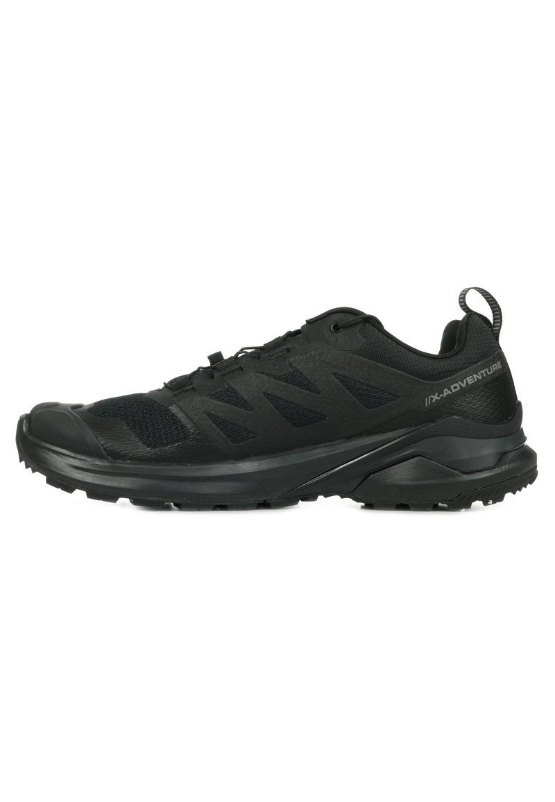 Salomon X-ADVENTURE - Trail running shoes - black/black/black/black ...