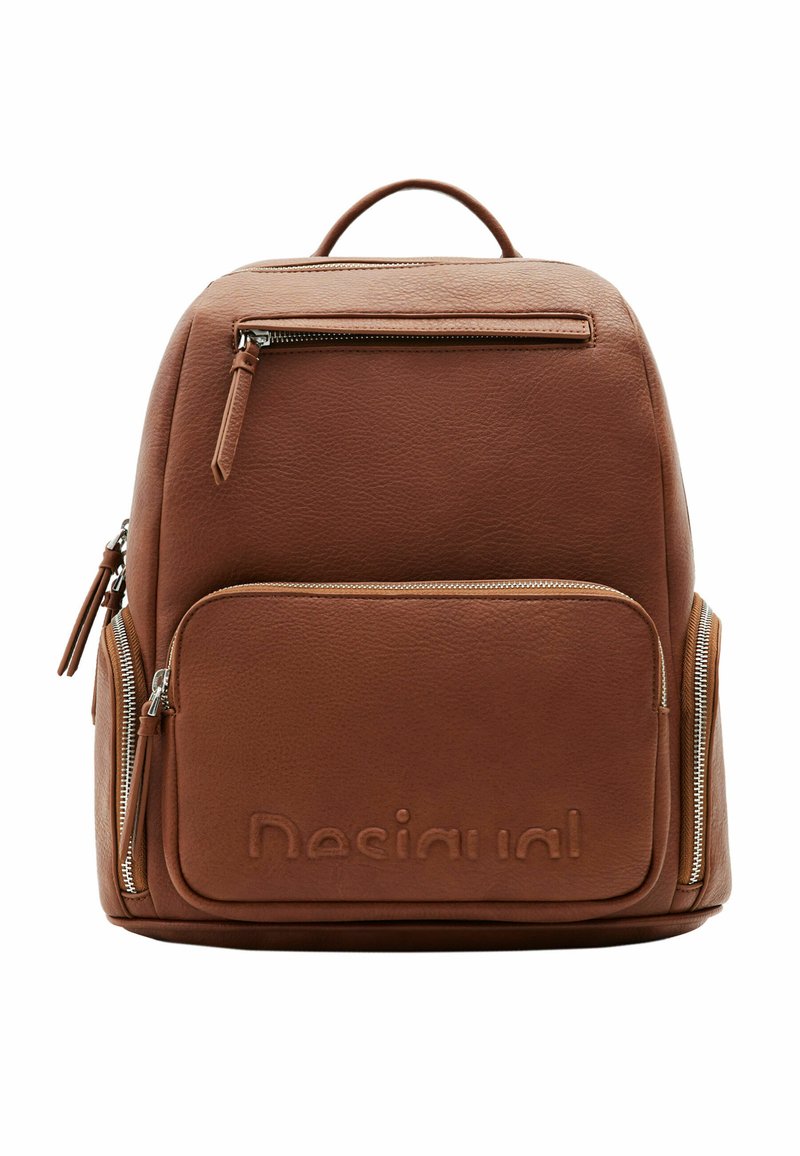 Desigual MIDSIZE HALF LOGO - Rugzak - brown/bruin - Zalando.be