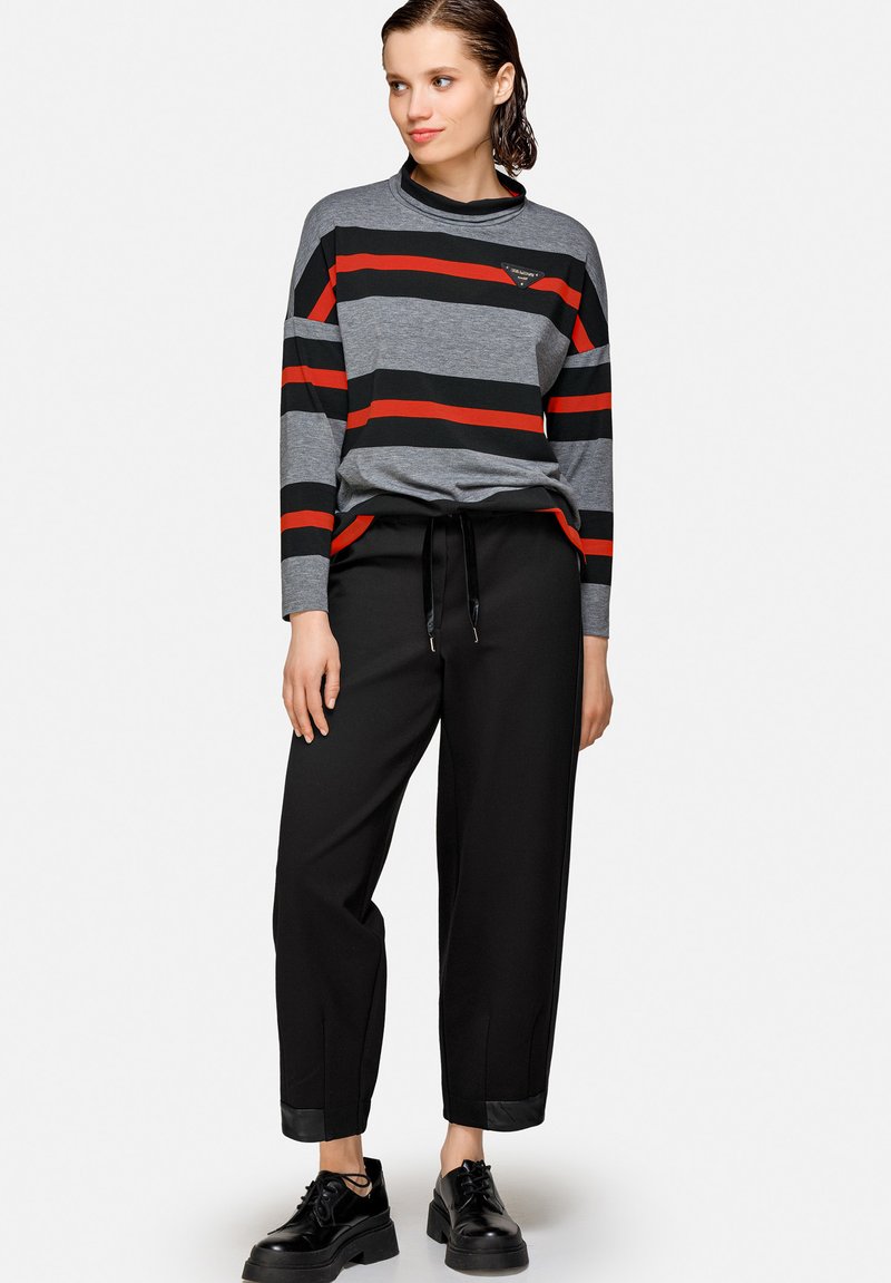 HELMIDGE Långärmad tröja - schwarz grau/svart - Zalando.se