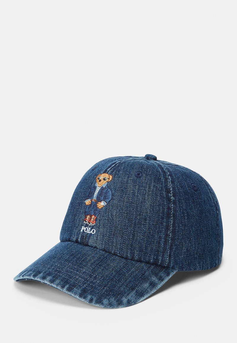 Polo Ralph Lauren POLO BEAR TWILL BALL CAP - Keps - dark wash denim ...