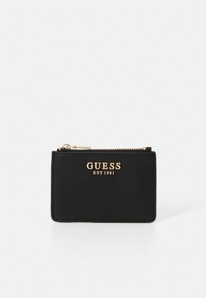 Guess LAUREL CREDIT CARD CASE - Carteira - black/preto - Zalando.pt
