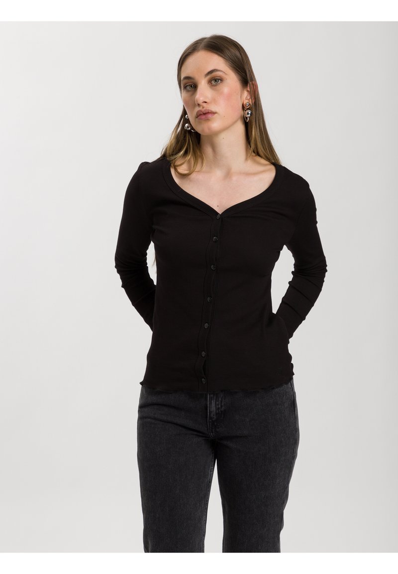 Cross Jeans MIT ARM - Cardigan - black - Zalando