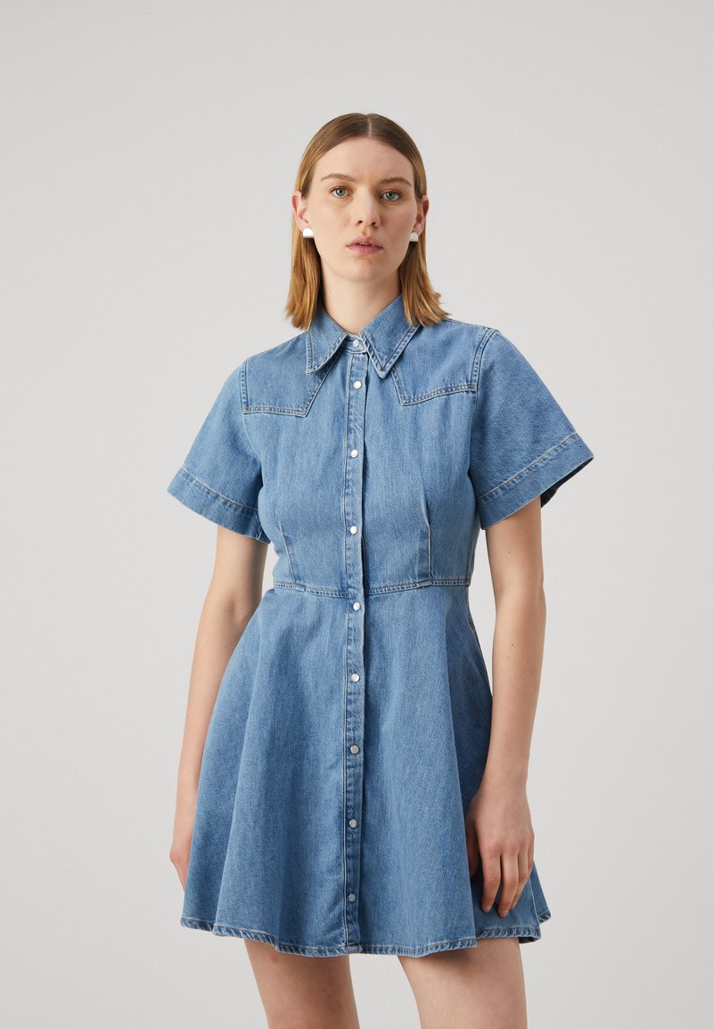 HUGO KASTARI - Denim dress - bright blue/blue - Zalando.co.uk