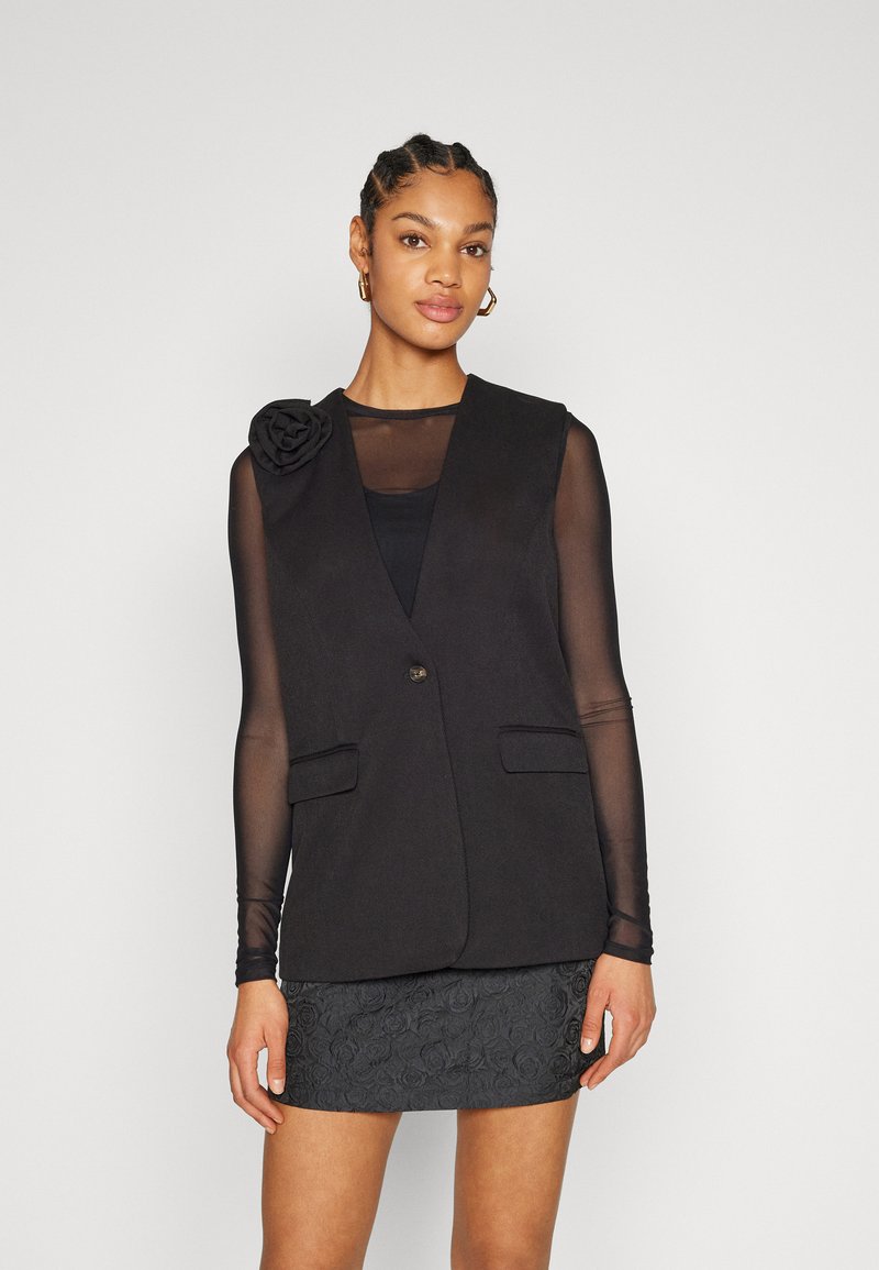VILA VIMACY TAILORED WAISTCOAT - Veste sans manches - black/noir - ZALANDO.FR