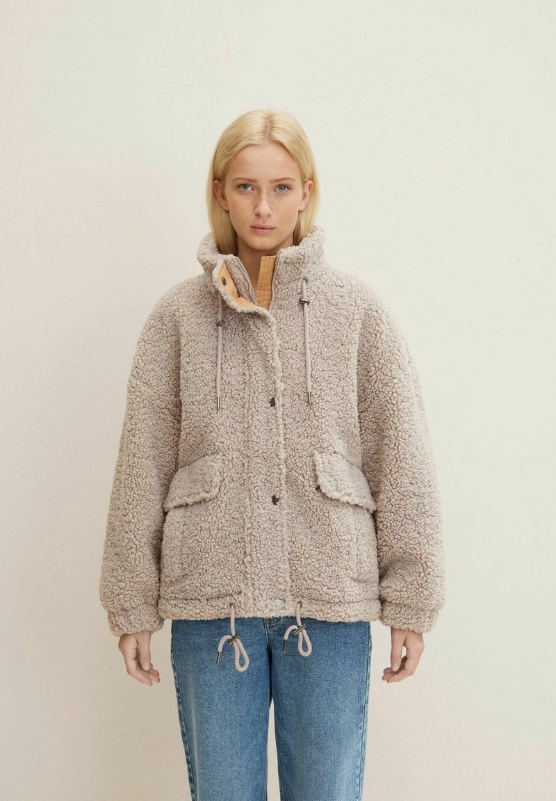 TOM TAILOR DENIM LOOSE FIT MIT STEHKRAGEN - Jas - cloud grey/lichtgrijs - Zalando.be