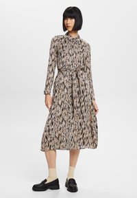 Esprit Collection SATEEN WITH PRINT - Shirt dress - black - Zalando.co.uk