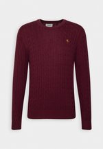 Abercrombie & Fitch ICON CABLE CREW - Strickpullover - port royal ...