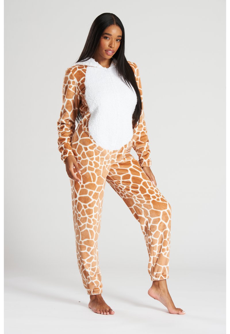 Loungeable ONESIES GIRAFFE ALL IN ONE - Pyjama - brown/braun - Zalando.de