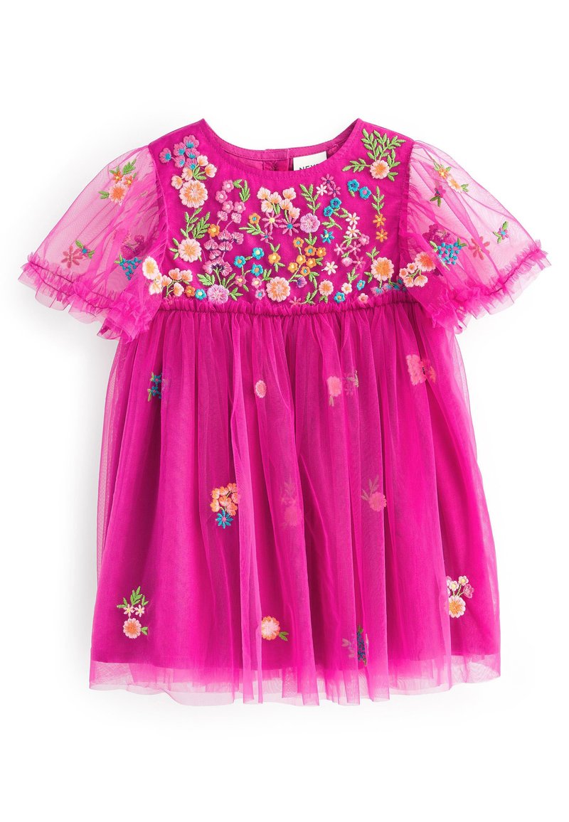 Next EMBROIDERED MESH DRESS Juhlamekko Bright Pink pinkki Zalando fi Next EMBROIDERED MESH DRESS Juhlamekko Bright Pink pinkki Zalando fi
