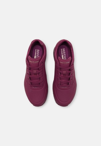Skechers UNO - Sneaker low - plum durabuck/bordeaux - Zalando